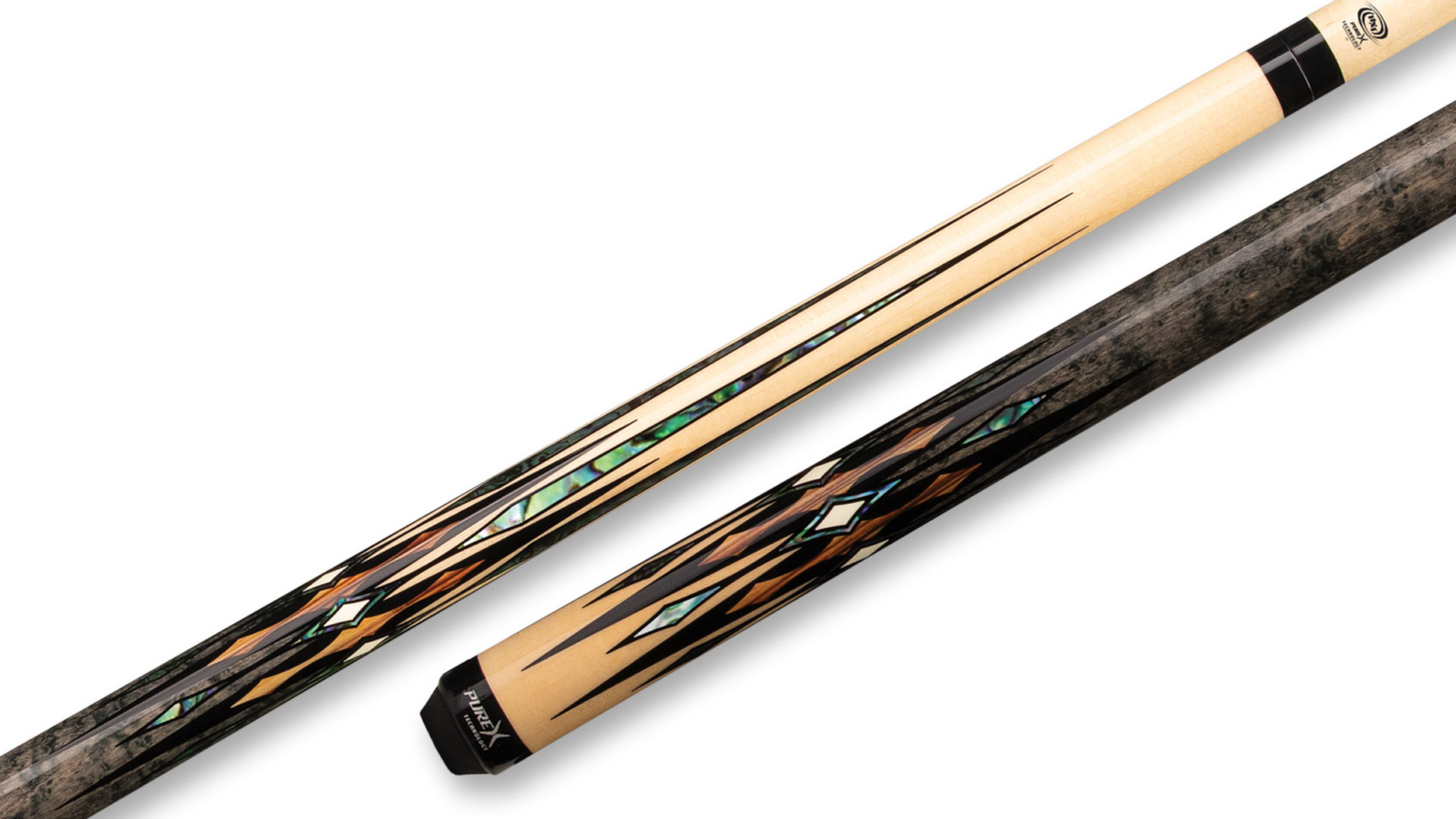 Pure X - Pool Cue Abalone Lacewood Point Graphics Wrapless - HXTE12 ...