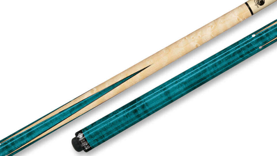 Lucasi - Sneaky-Pete Pool Cue Blue Birdseye Wrapless - LZ2000SP ...