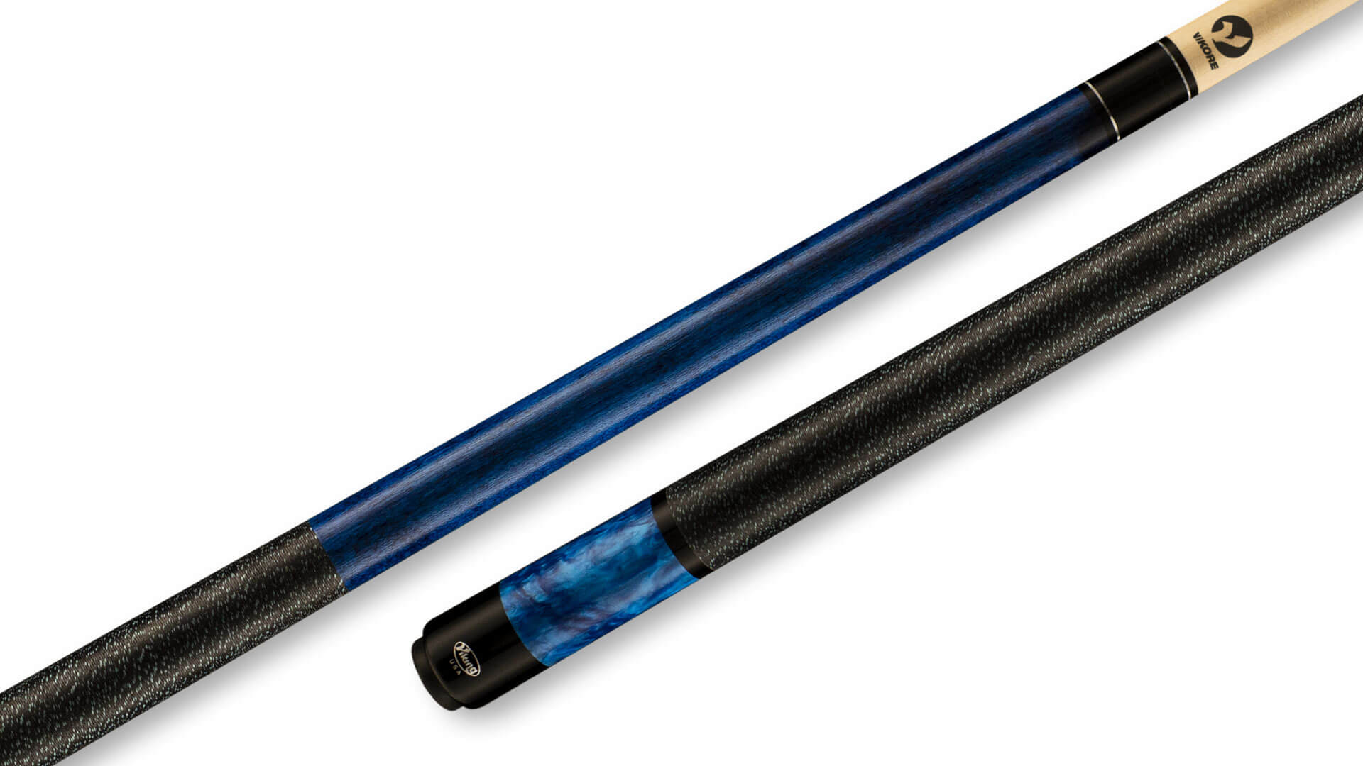 Viking - Pool Cue Blue Premium Pearl Rings Irish-Linen Wrap - B2807 ...