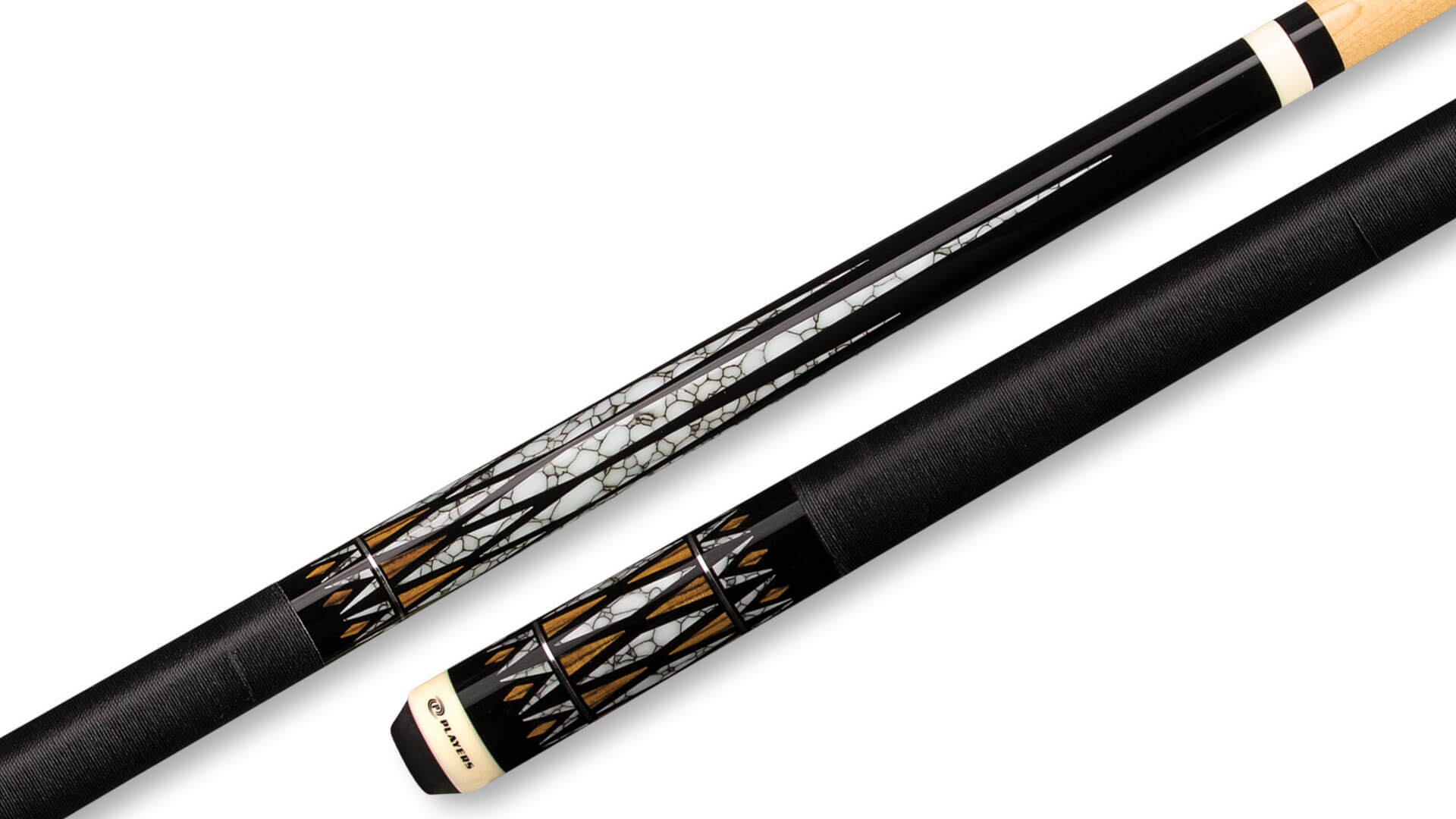 Players - Pool Cue Black Bocote Recon Graphics Linen Wrap - E-2341 ...