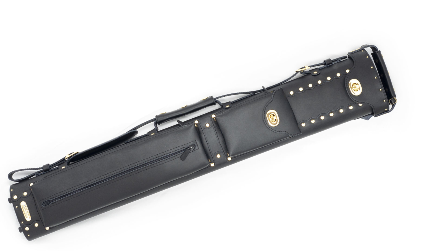 Leather Pool Cue Case - 2x4 Cowboy Dual Pockets - Hard Case • Billiards ...