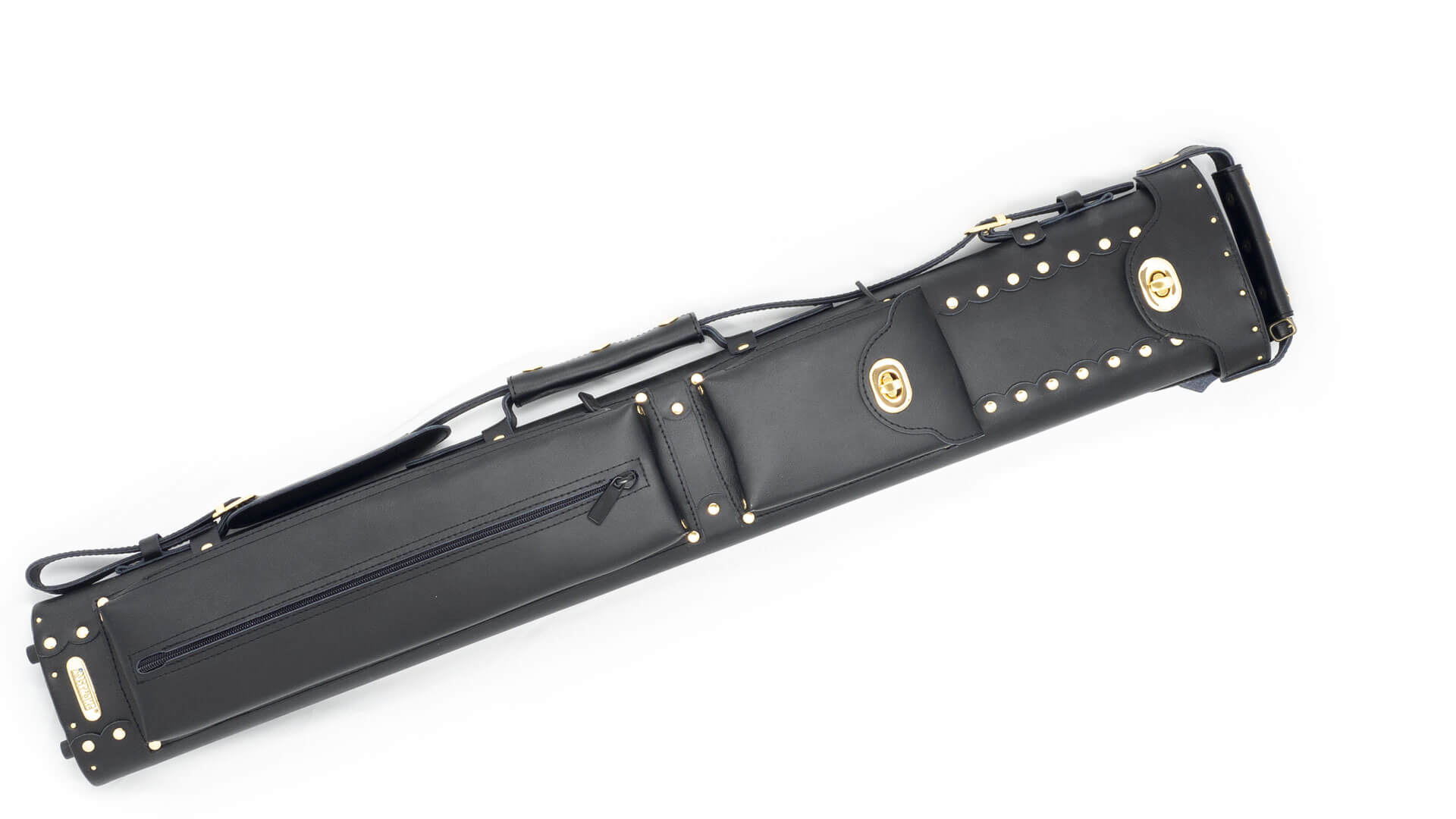 Leather Pool Cue Case - 2x4 Cowboy Dual Pockets - Hard Case • Billiards ...