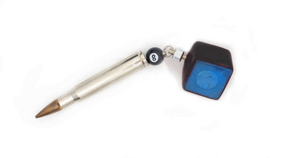 Pocket Chalker - Pool Chalk Holder - 8-Ball - Black • Billiards Direct