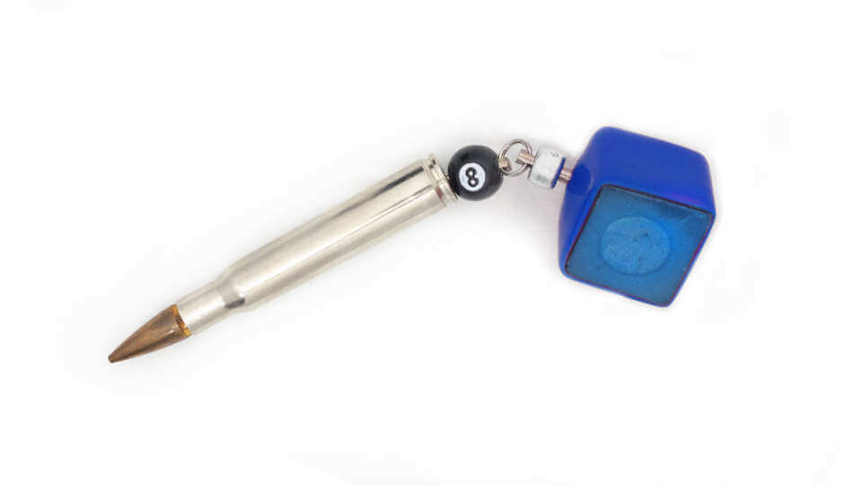 Pocket Chalker - Pool Chalk Holder - 8-Ball - Black • Billiards Direct