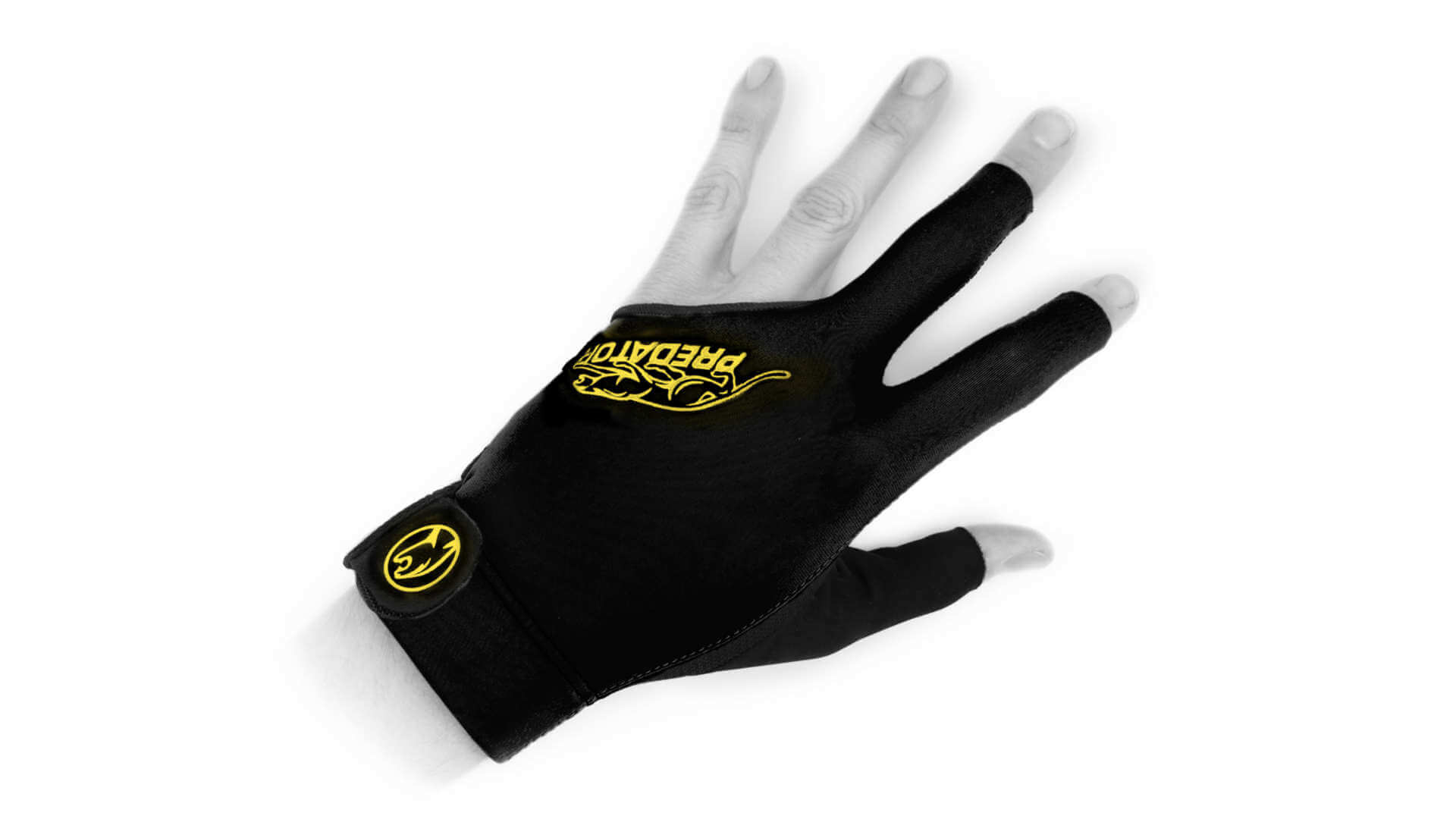 Predator - Billiards Glove - Black Yellow - Left Hand • Billiards Direct