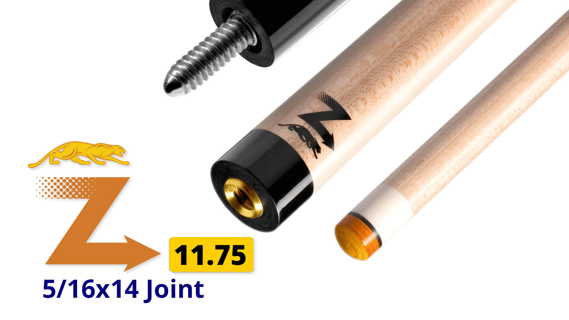 Predator - "Z 3" Shaft - 11.75 mm - 5/16x14 • Billiards Direct