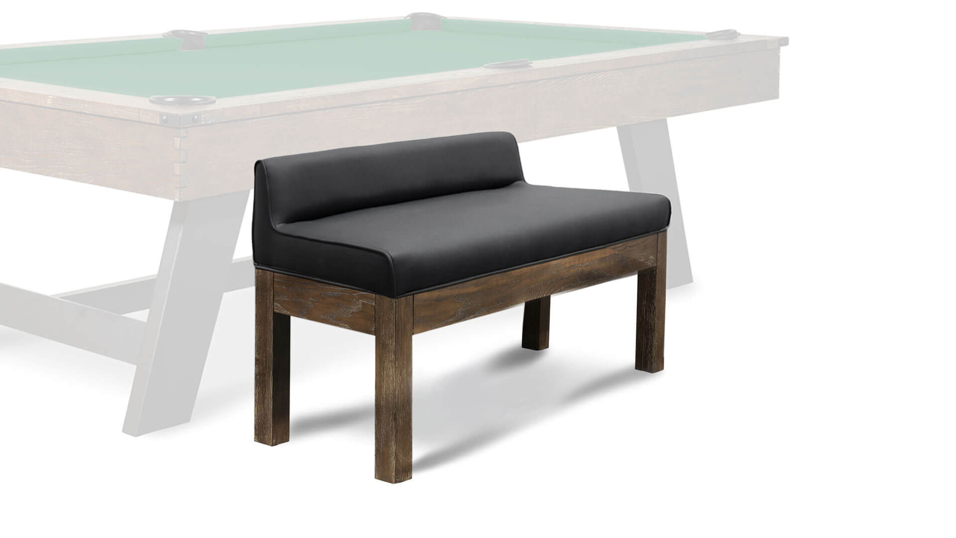 Nixon - Dining Bench - Brushed Walnut Finish - 36" Inch • Billiards Direct