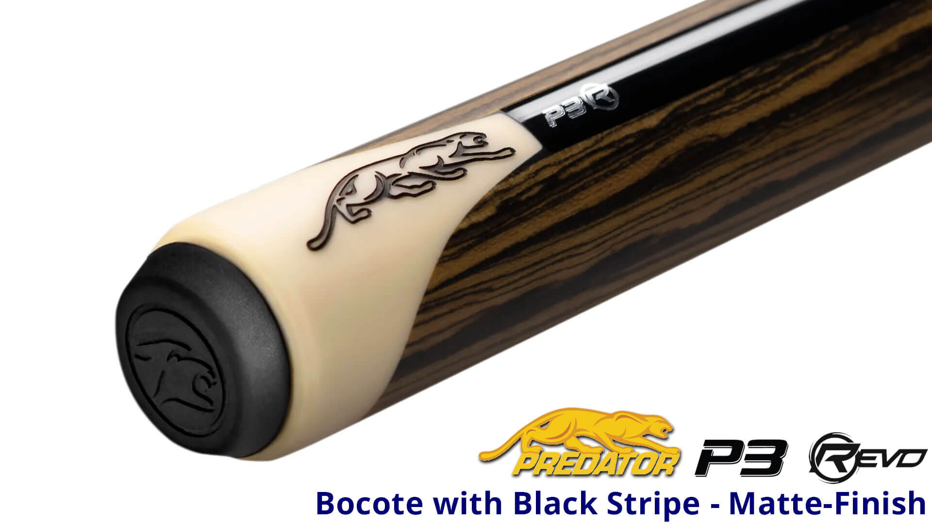 Predator - "P3" REVO - Bocote - Wrapless - 8" QR Extension • Billiards ...