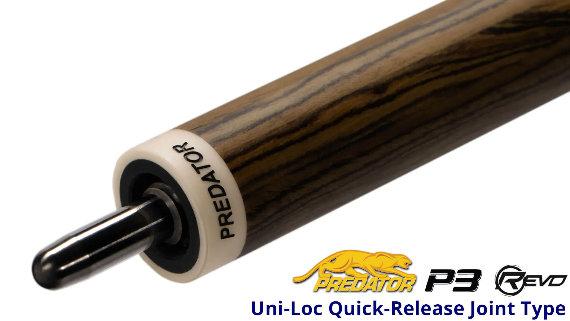 Predator - "P3" REVO - Bocote - Wrapless - 8" QR Extension • Billiards ...