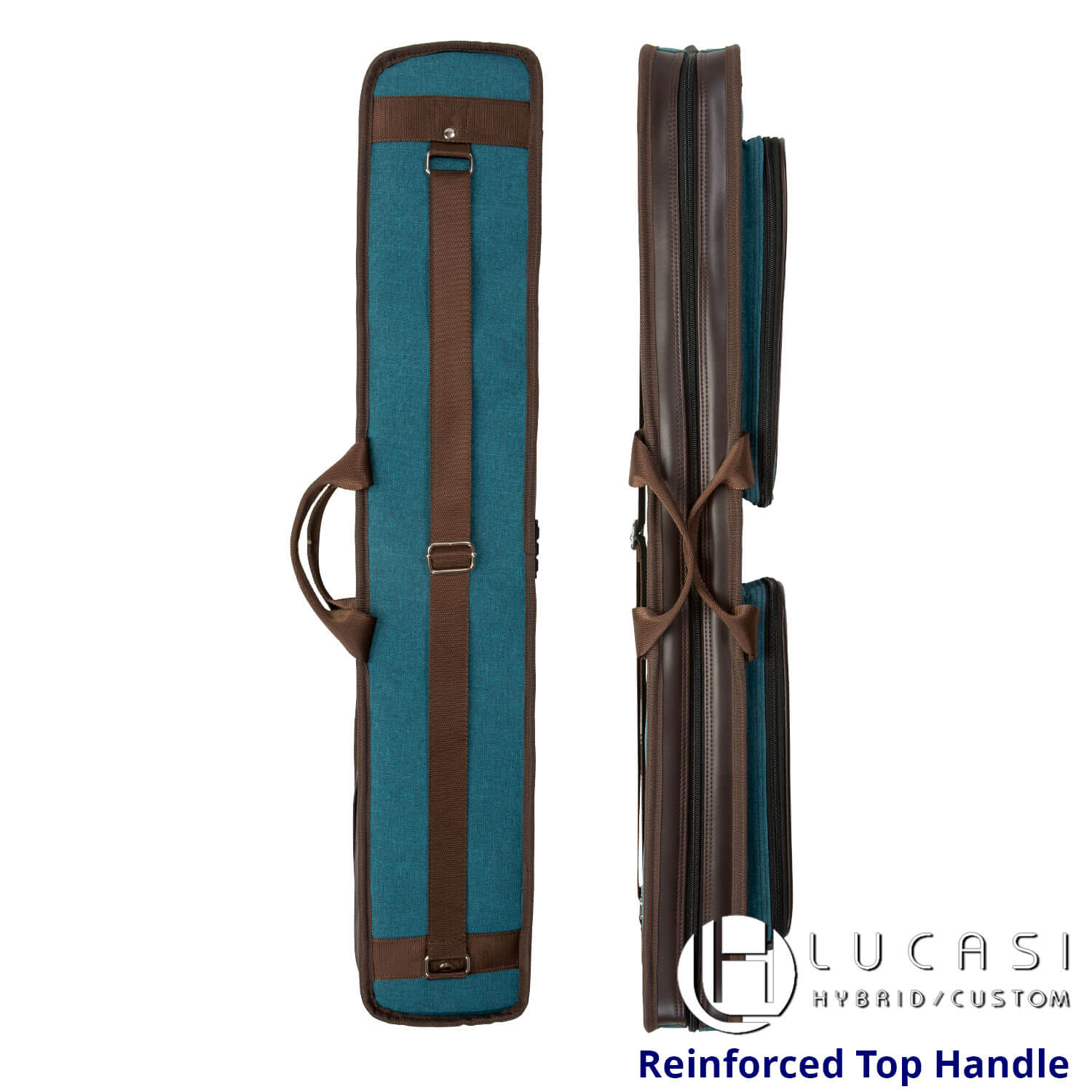Lucasi Soft Cue Case – “LZDU35BL” – Blue Brown – 3×5 – Billiards Direct