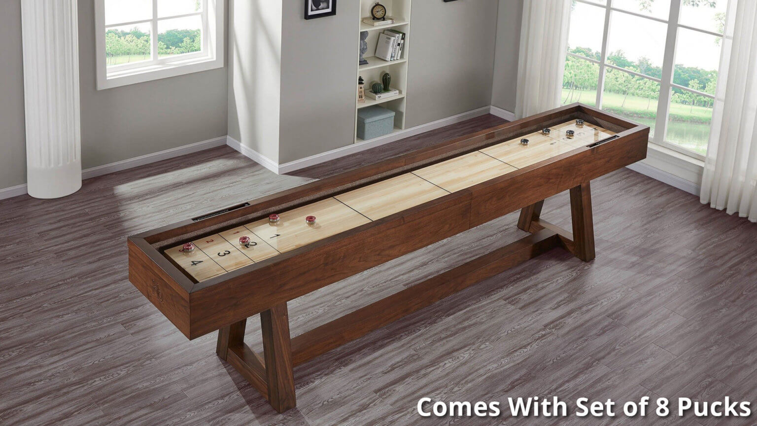 Imperial - 12 Foot Shuffleboard Table - "Aiden" - Pine • Billiards Direct